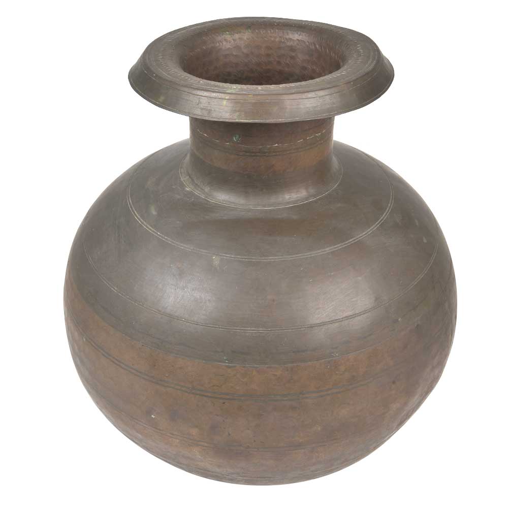 Brass Long Neck Water Storage Matka Pot