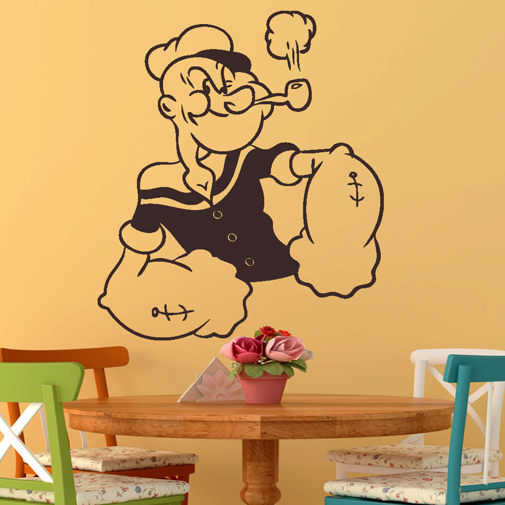 Popeye Cartoon Kids Wall Sticker