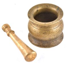 Vintage Brass Mortar - Mortar and Pestle For Cooking - mortar and ...