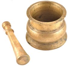Vintage Brass Mortar - Mortar and Pestle For Cooking - mortar and ...