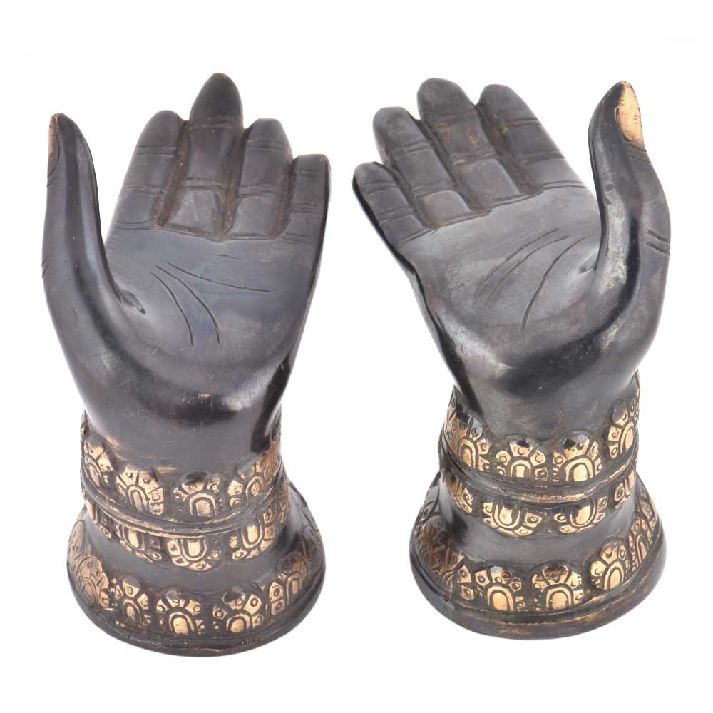 Brass Helping Hands Handmade Sculpture