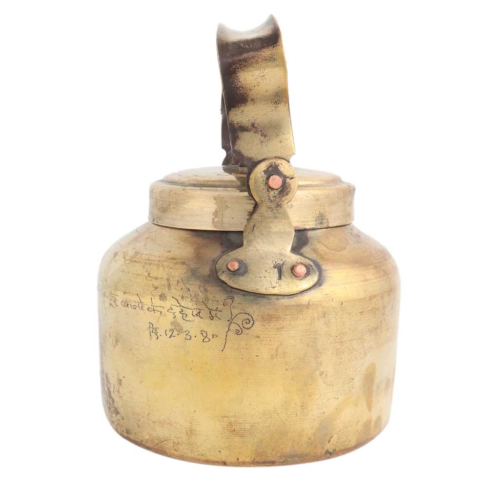 Traditional Indian Brass Kettle Tea Pot
