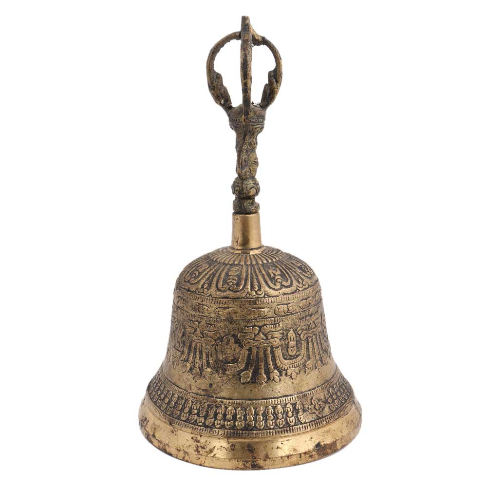 Brass Tibetan Buddhist Bell Worship Instrument
