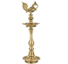 Mayur South Indian Oil Lamp Bronze Urli | Bronze Oil Lamps | Indianshelf.in