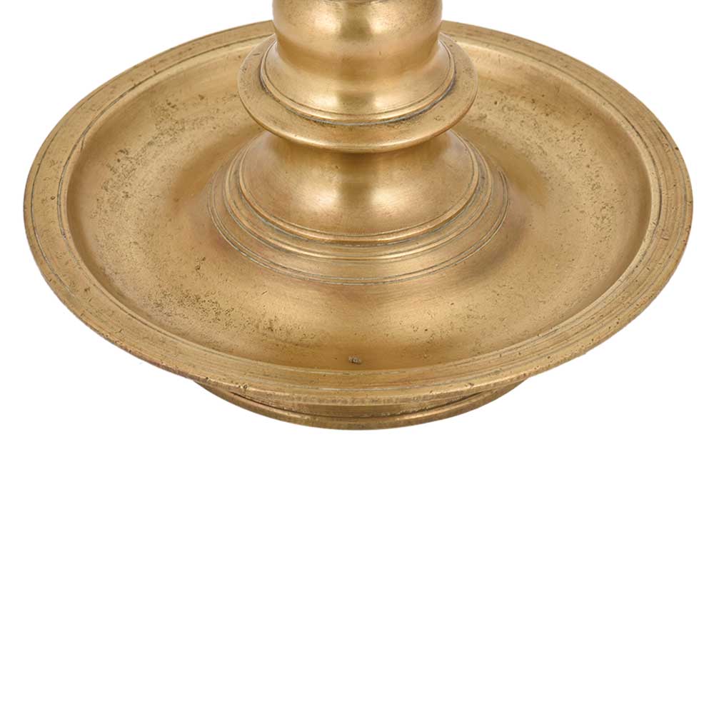 Brass Peacock Oil Diya Inauguration Lamp for Temples