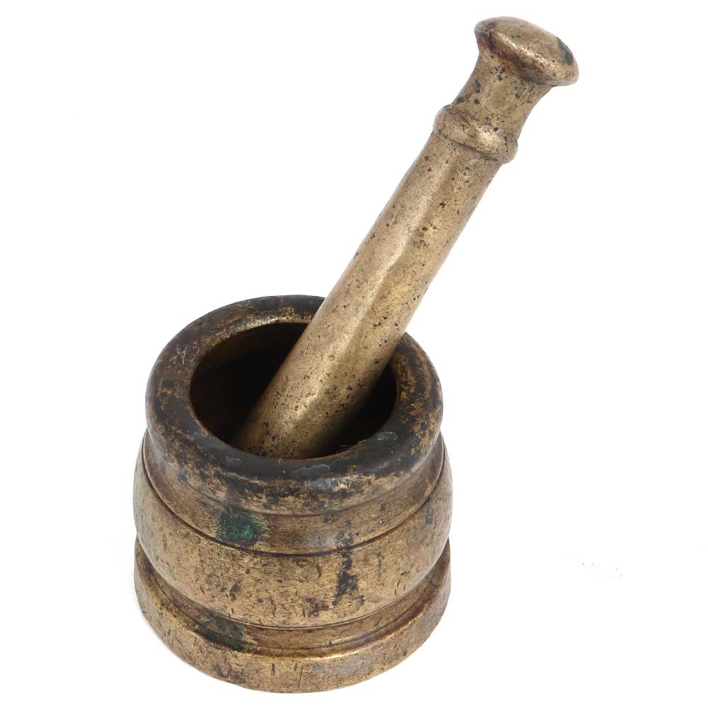 Brass Mortar And Pestle Set For Indian Kitchen
