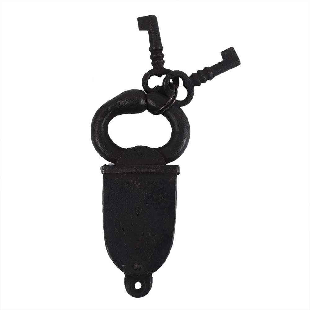 Unique Shape Brass Lock Hand Crafted Indian Lock With 2 Keys
