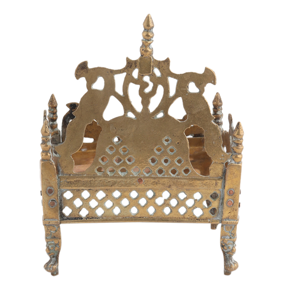 Krishna Bed with Jalli Work With Intricate Carving