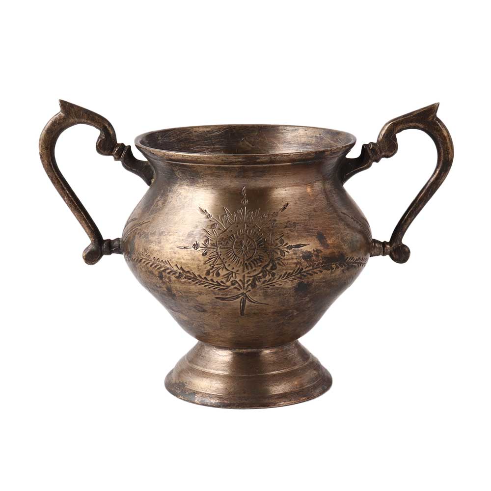 Vintage Flower Pot with Lovely Engravings