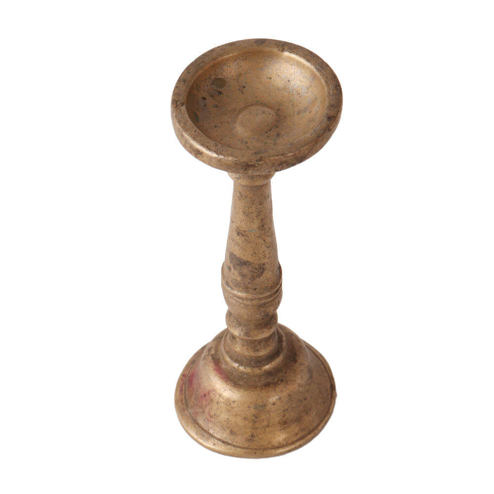 Brass High Pillar Decoration Candle Holder