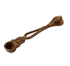 Brass Cobra Spoon With Cobra Head Design