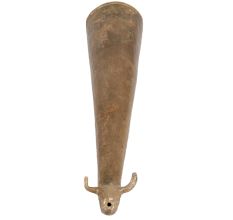 Vintage Brass Holy Water Pipe with Giraffe Head