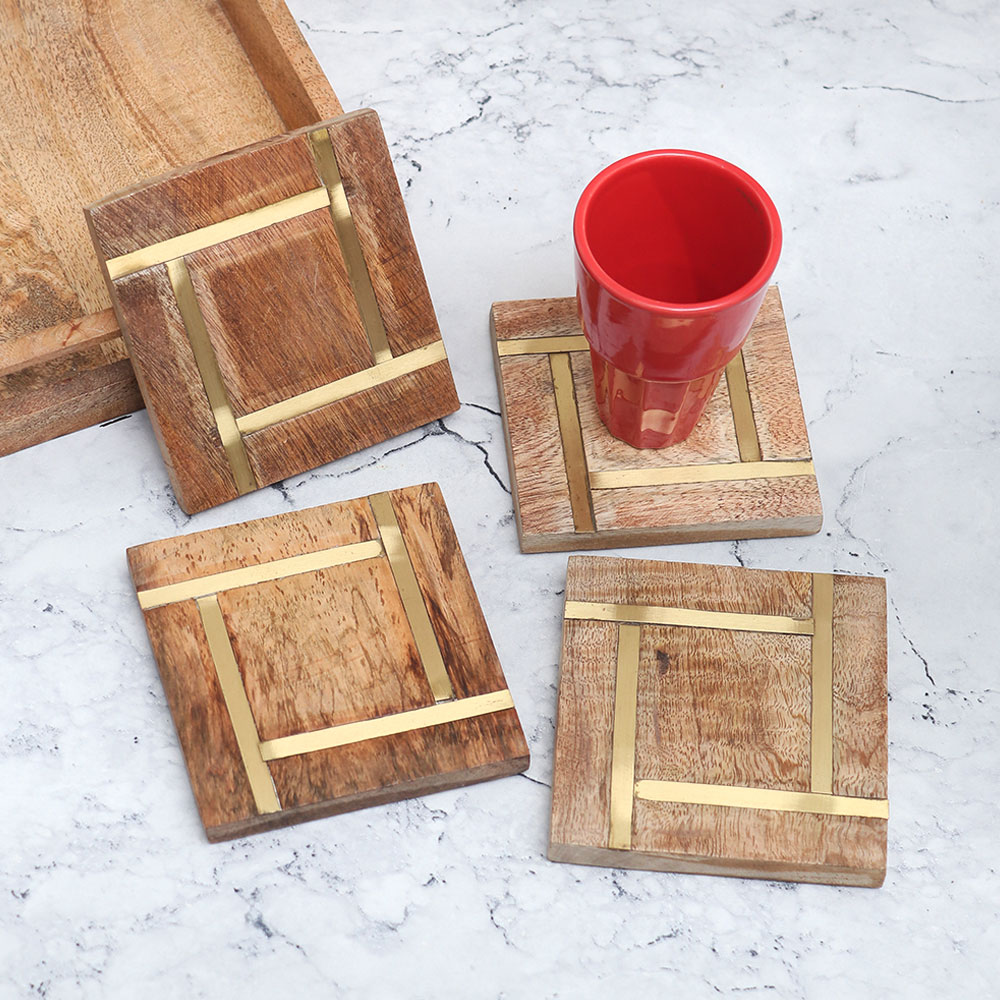 Shop Wooden Coasters at Best Price | IndianShelf