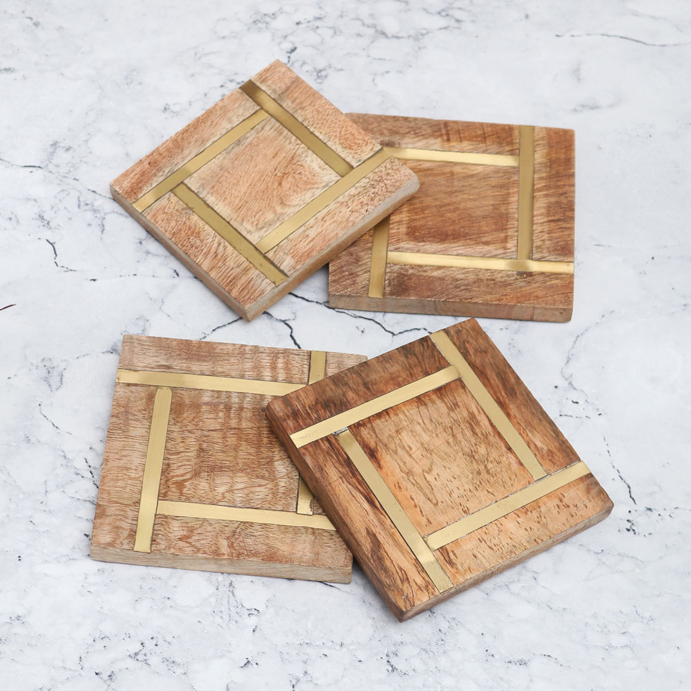 Shop Wooden Coasters at Best Price | IndianShelf