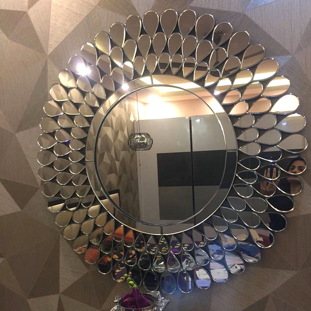 Buy Medallion Cluster Diamond Mirror – Living Room Centerpiece