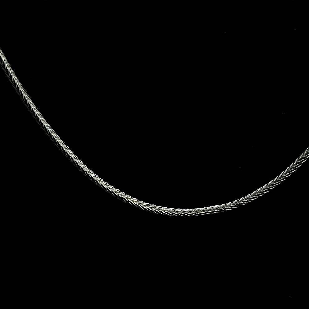Indianshelf 92.5 Sterling Silver V Link Chain Handcrafted Necklace