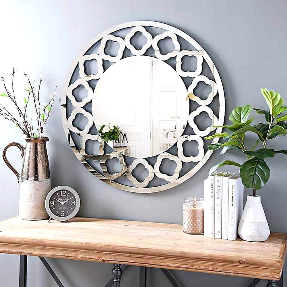 Purchase Floral Ring Frame Round Mirror