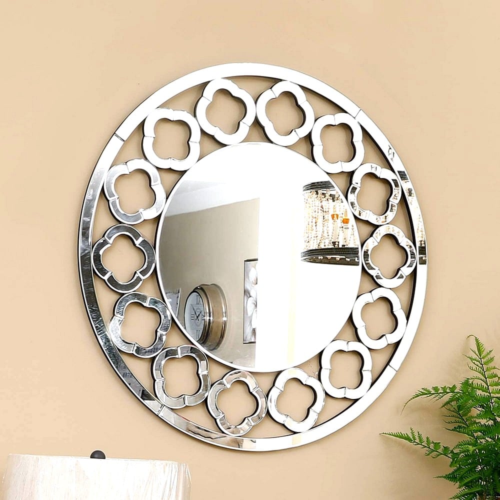 Purchase Floral Ring Frame Round Mirror