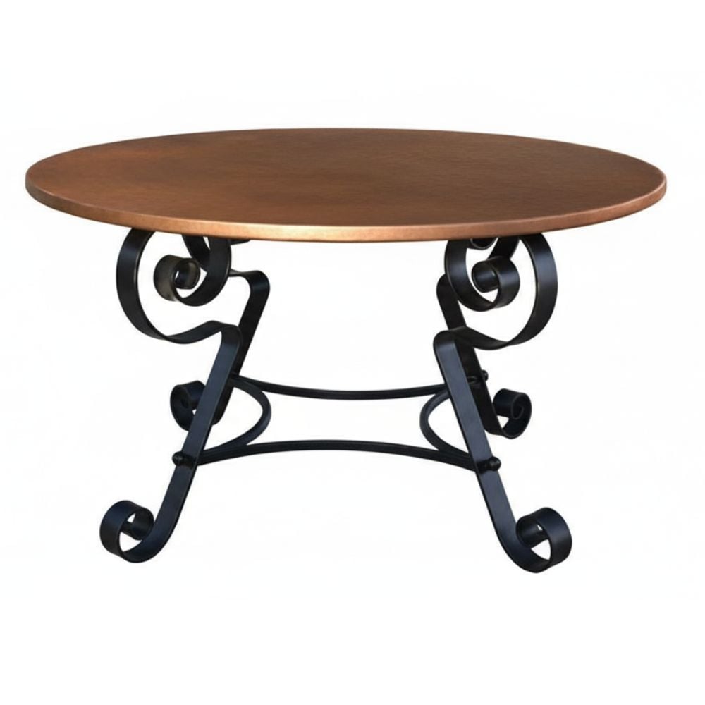 Buy Copper Design Table Matte Black Finish