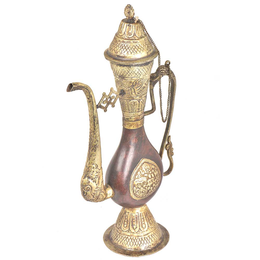 Vintage Brass Surai With Copper And Serpent Handles