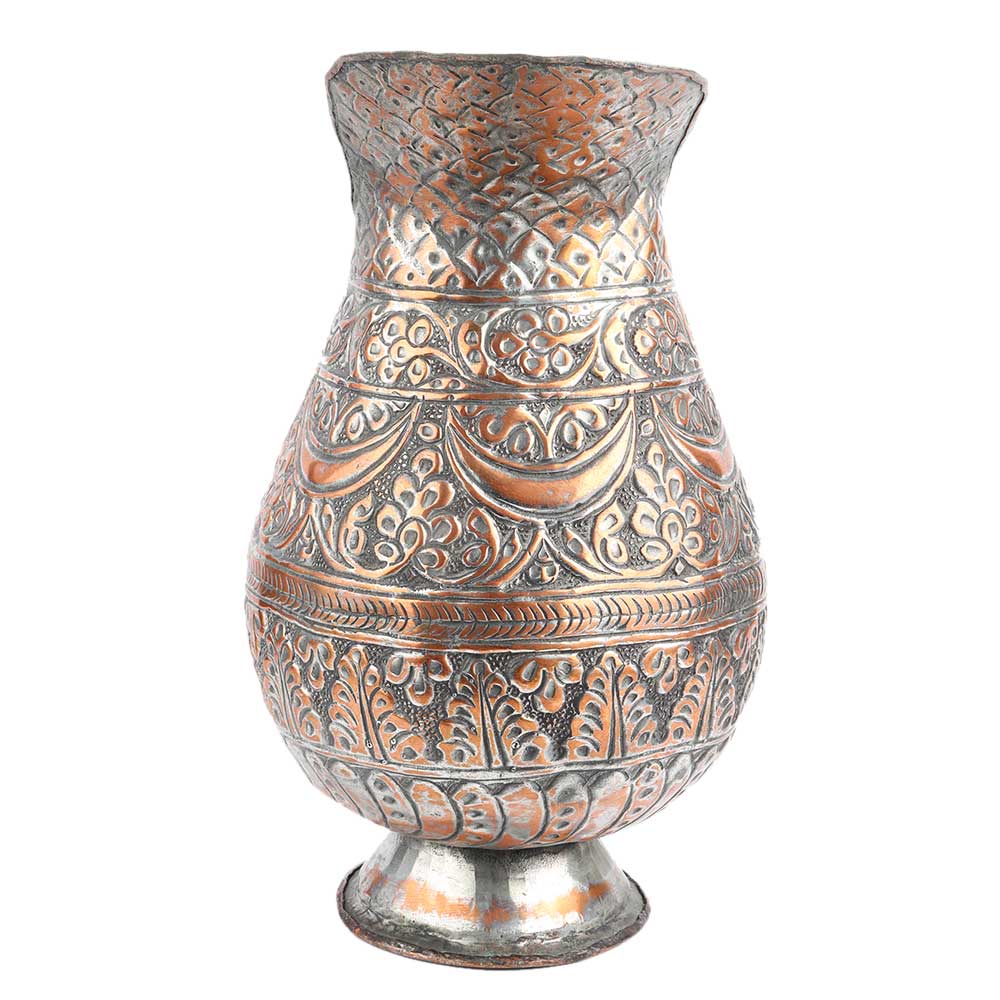 Copper Jug Islamic Style Repousse Pitcher