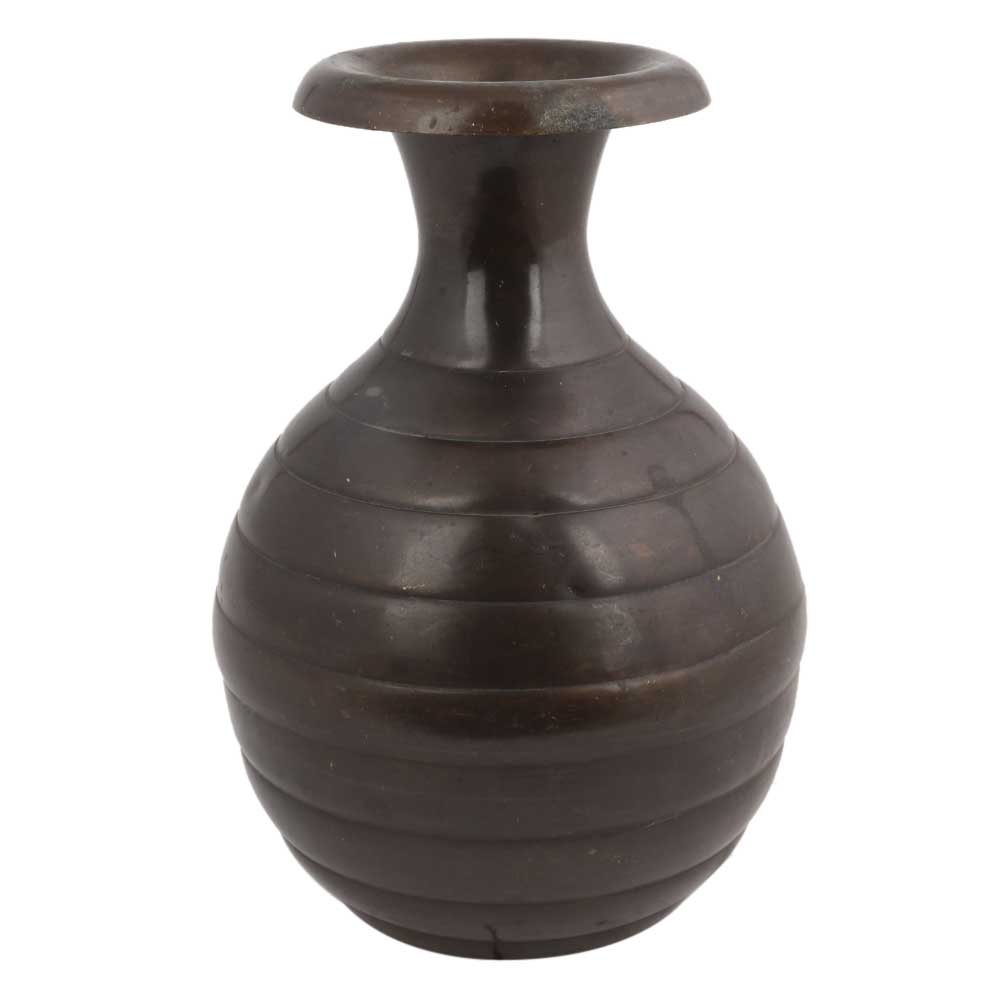 Brass Pot With Indian Segmented Surahi Shape