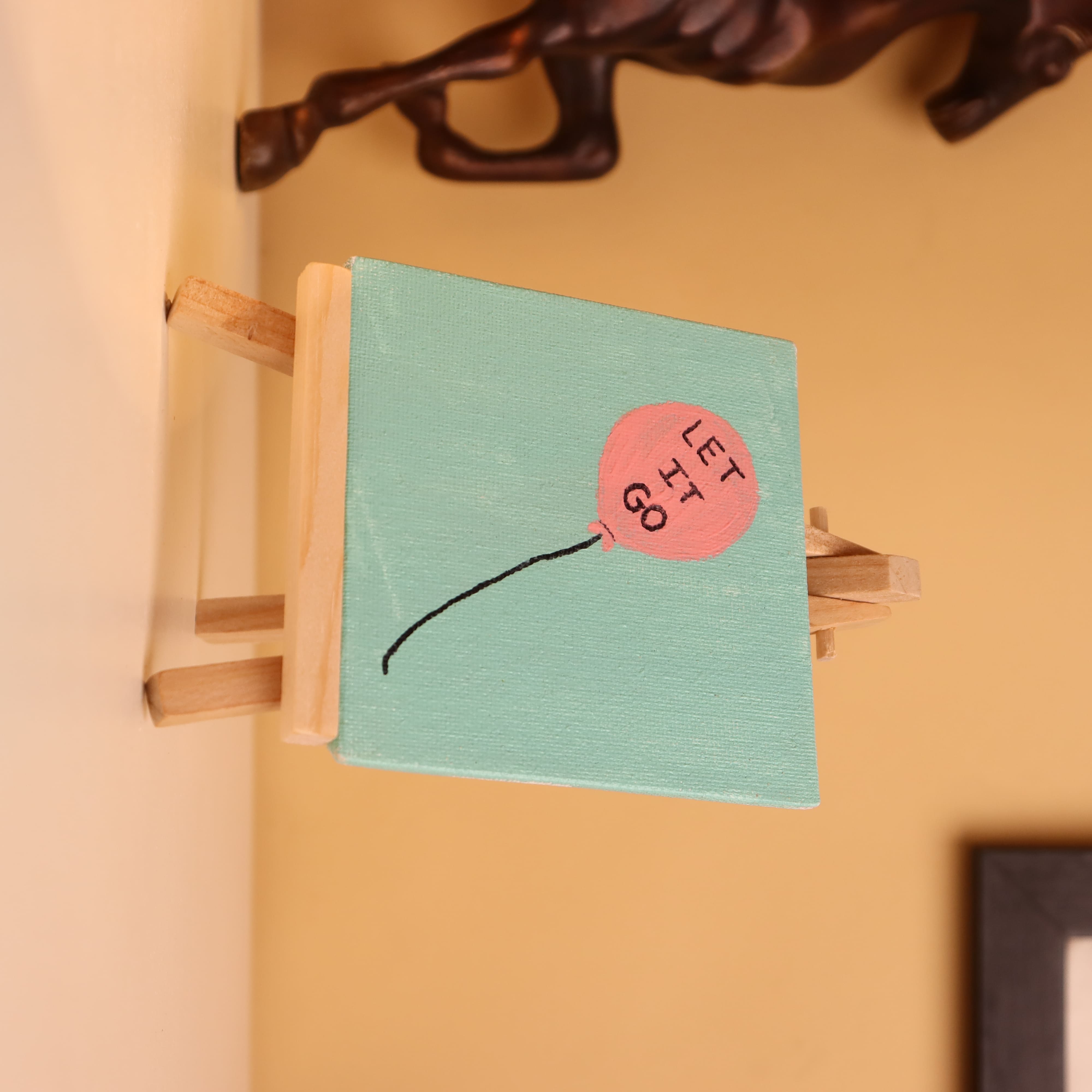 Mini Let It Go Balloon Canvas Painting